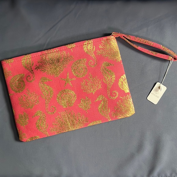 Bags | Styline Pink Gold Clutch | Poshmark